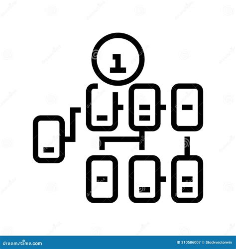 Information Architecture Ux Ui Design Line Icon Vector Illustration Stock Illustration