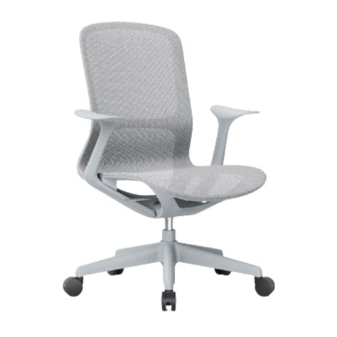 Silla De Oficina Operativa Ergonómica Offiho Rainbow Ohe 101gris