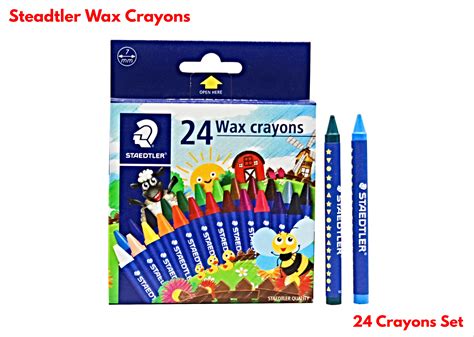 Staedtler Wax Crayons 24 Colour Set Daraz Pk