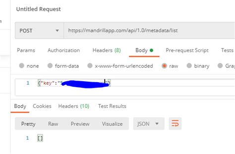Javascript Why Got Error Invalidkey From The Metadata Api Of Mailchimp Stack Overflow