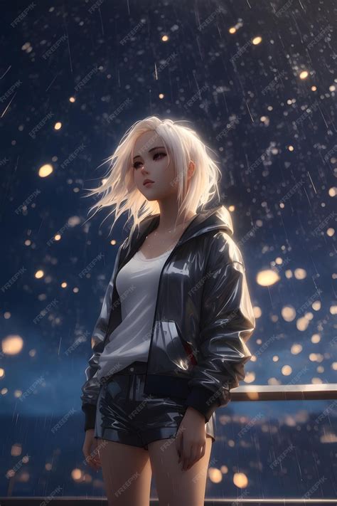 Premium Ai Image Anime Girl In Rain Anime Girl Wallpaper Anime