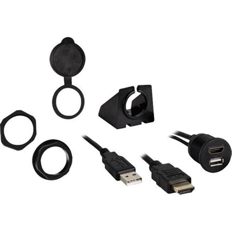 Metra Install Bay Hdmi Usb Pass Through Extension Black Ibr73 Open