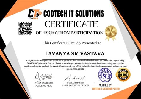 Thrilled To Share That I Recently Participated In A Hackathon Organized By Codtech It Solutions