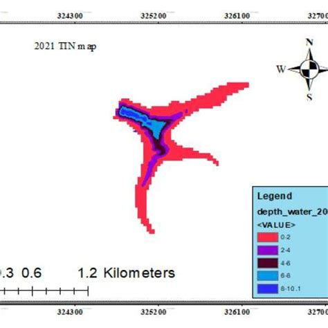 2 Bathymetry Surveys In 2021 Using The Kriging Method By The Depth