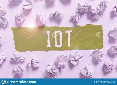 Conceptual Display Iot Business Idea Internet Of Things Transfer Data To Network Without Need