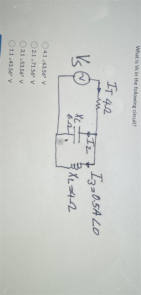 Solved What Is Vs In The Following Chegg
