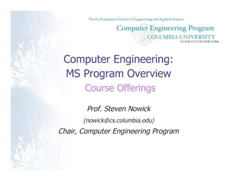 Pdf Chair Computer Engineering Program · • Fundamentals Of Verilog