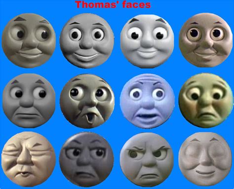 Thomas The Tank Engine Face Template Thomas 39 Faces By Grantgman On