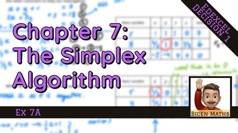 Simplex Algorithm 1 • More Than 2 Variables And Slack Variables • D1