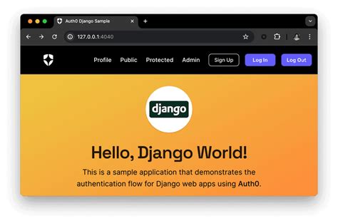 django authentication by example