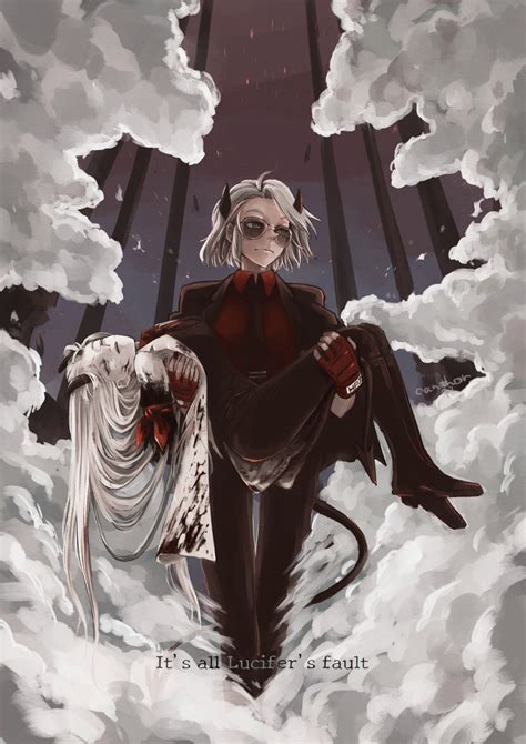 Justice And Loremaster Helltaker Drawn By Root12047841 Danbooru