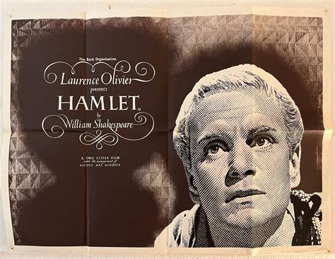 Hamlet Original British Quad Poster Blue Robin Collectables