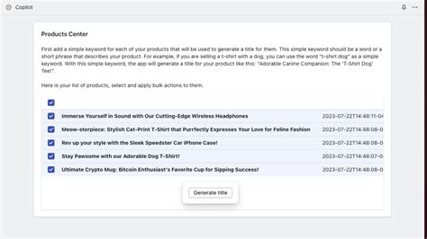 Copilot Ai Powered Naming For Products To Improve Appeal And Sales