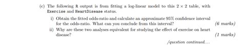 solved c ﻿the following r output is from fitting a