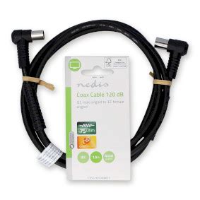 Coax Cable IEC Coax Male IEC Coax Female Nickel Plated DB Ohm Quad