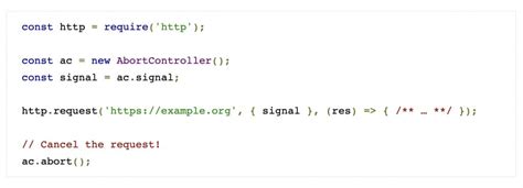 Using Abortsignal In Nodejs Openjs Foundation
