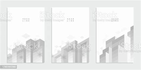 추상 기하학적 기술 배너 건축 공사 회사 Id 전단지 벡터 설정 배경입니다 0명에 대한 스톡 벡터 아트 및 기타 이미지 0명 3차원 형태 개념 Istock