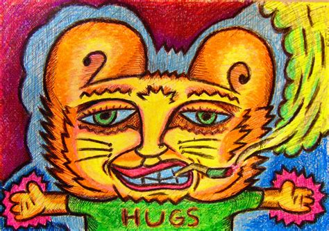 Зверек который любит обнимашки Рисунок вариации и немного цифрового творчества Golos Blogs