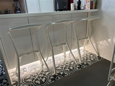 White Polypropylene Bar Stools Furniture And Home Living Furniture