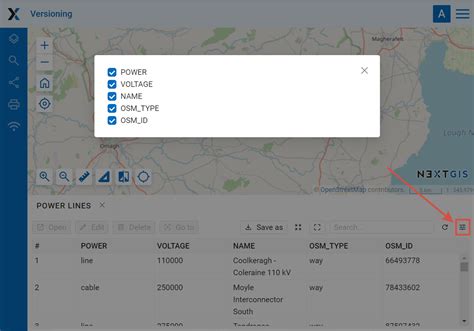 Managing Feature Table NextGIS Documentation