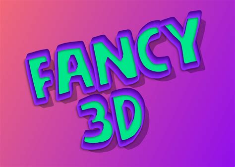 3Д текст онлайн шрифты с 3д эффектом