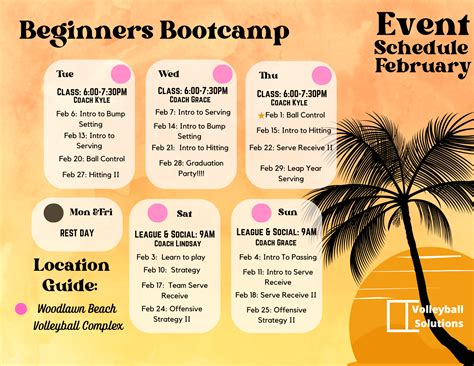 January Beginners Bootcamp Volleyball Solutions