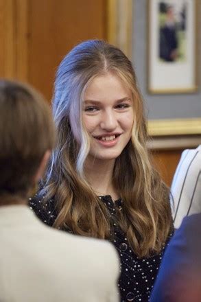 Crown Princess Leonor Spain Attends Several Editorial Stock Photo