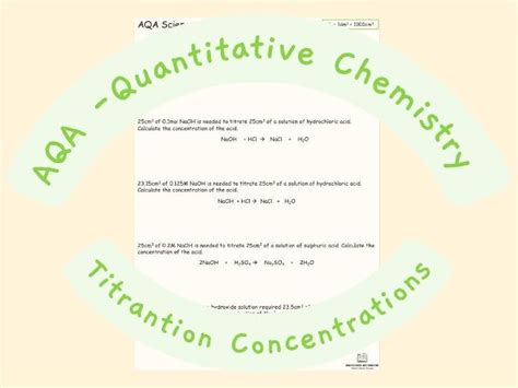 Titration Calculations Aqa A Level At Marcos Hines Blog