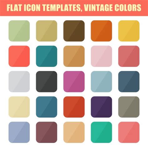 Set Of Colorful App Icon Frames Templates Buttons Vector Image