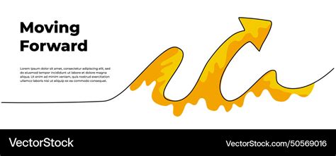 Continuous Line Design Of Arrow One Royalty Free Vector