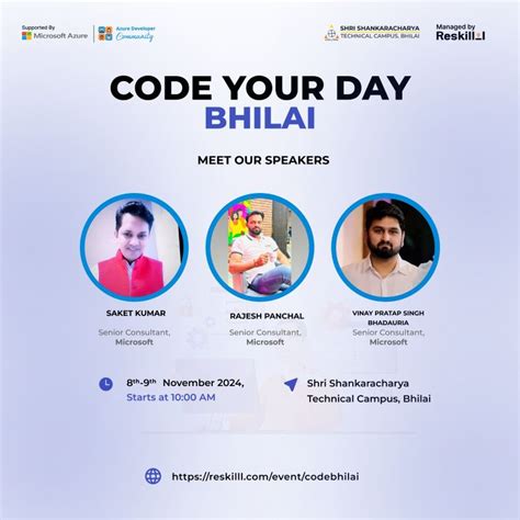 Codeyourday Bhilai Azuredevelopercommunity Techevents Reskilll