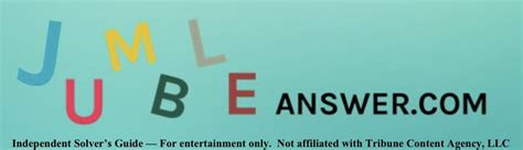 Jumble Answers For 11292025 Jumble Answers