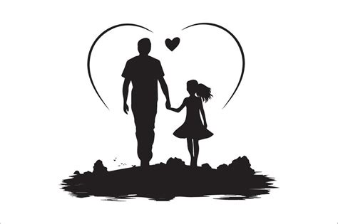 Father Daughter Vector Art Icons And Graphics For Free Download