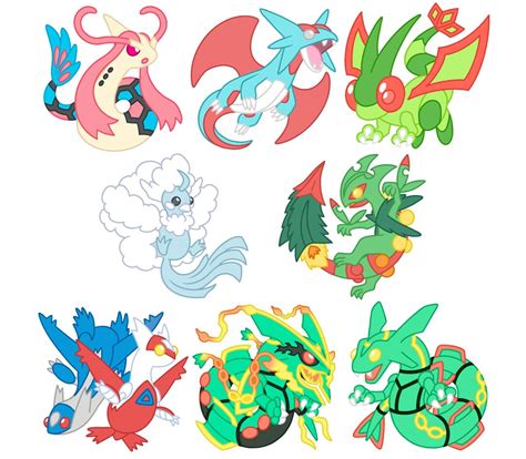 Pokemon Ruby And Sapphire Stickers Generation Iii Milotic