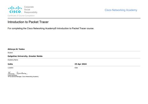 Aklovya Kumar Yadav On Linkedin Ciscocertification Networkingacademy Packettracer