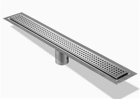 Linear Floor Drain Dufb Square Perforated Grate Spg Accord Design