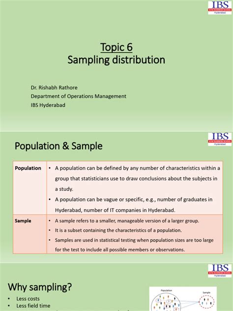 Sampling Distribution Pdf