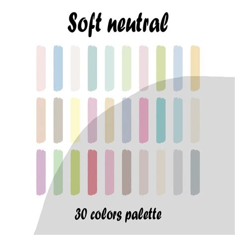 Soft Neutral Procreate Color Palette Procreate Swatches Inspire Uplift Color Palette