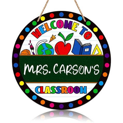 Waahome Welcome Sign For Classroom Door Decorations 115 Personalized