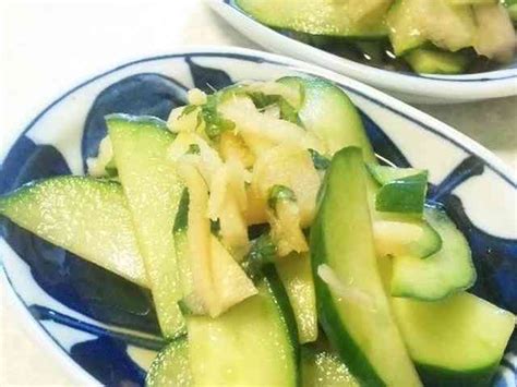 新生姜ときゅうりの＊さっと甘酢和え By モモキト レシピ タモリ レシピ 食べ物のアイデア 新生姜