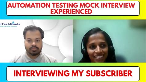 Sdet Mock Interview Problem Solving And Test Automation Tips Mock