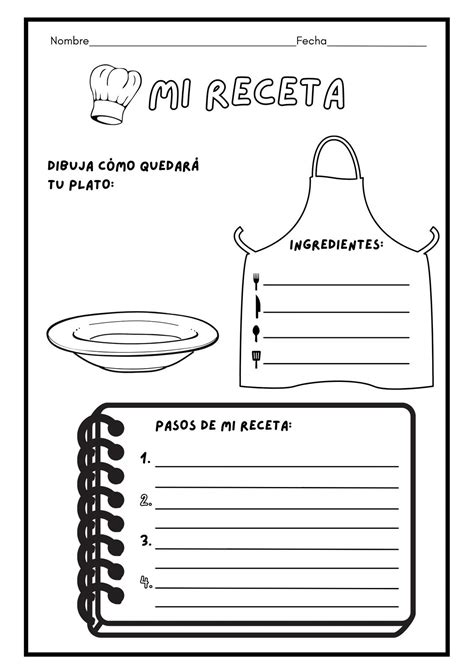 Plantillas Para Escribir Recetas De Cocina Image To U Free Word Template