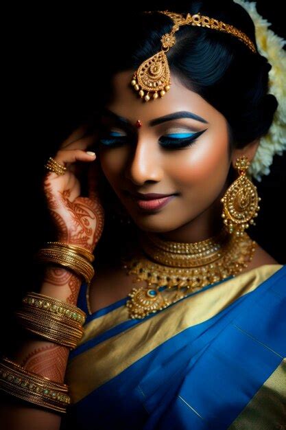 Premium Photo Portrait Beautiful Indian Woman