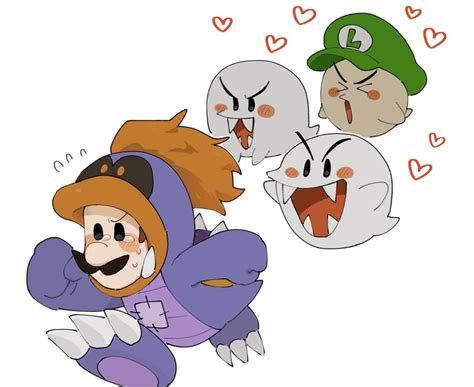 Luigi Boo Tubba Blubba And Tubbas Heart Mario And 2 More Drawn By Mimimimimimim9999