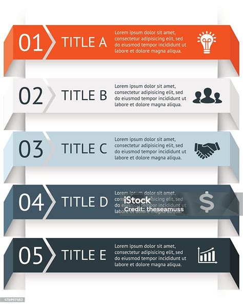 벡터 화살표 인포그래픽 템플릿을 도표 그래프 프리젠테이션 및 차트별 0명에 대한 스톡 벡터 아트 및 기타 이미지 0명 2015년 3차원 형태 Istock