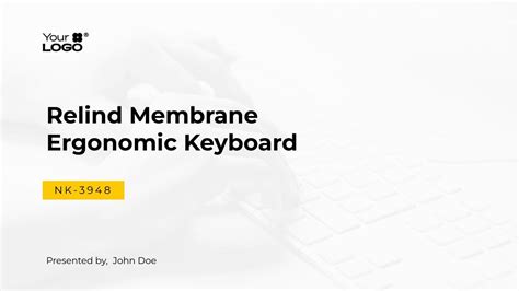 Sleek Ergonomic Keyboard Product Presentation Template Visme