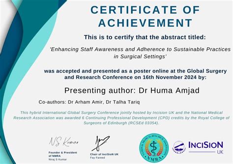 Sustainabilityinsurgery Incisionuk Huma Amjad