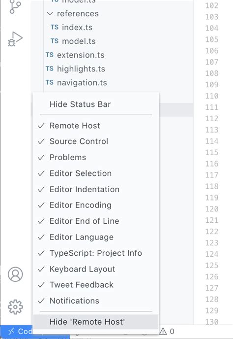 Unexpected Status Bar Context Menu Issue Microsoft Vscode GitHub