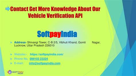 Ppt Softpay India Vehicle Verification Api Provider Company Powerpoint Presentation Id 12514010