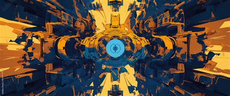 Cyberspace Abstract Image In Anime Or Game Style Acrylic Spiritual Inspiration Artificial